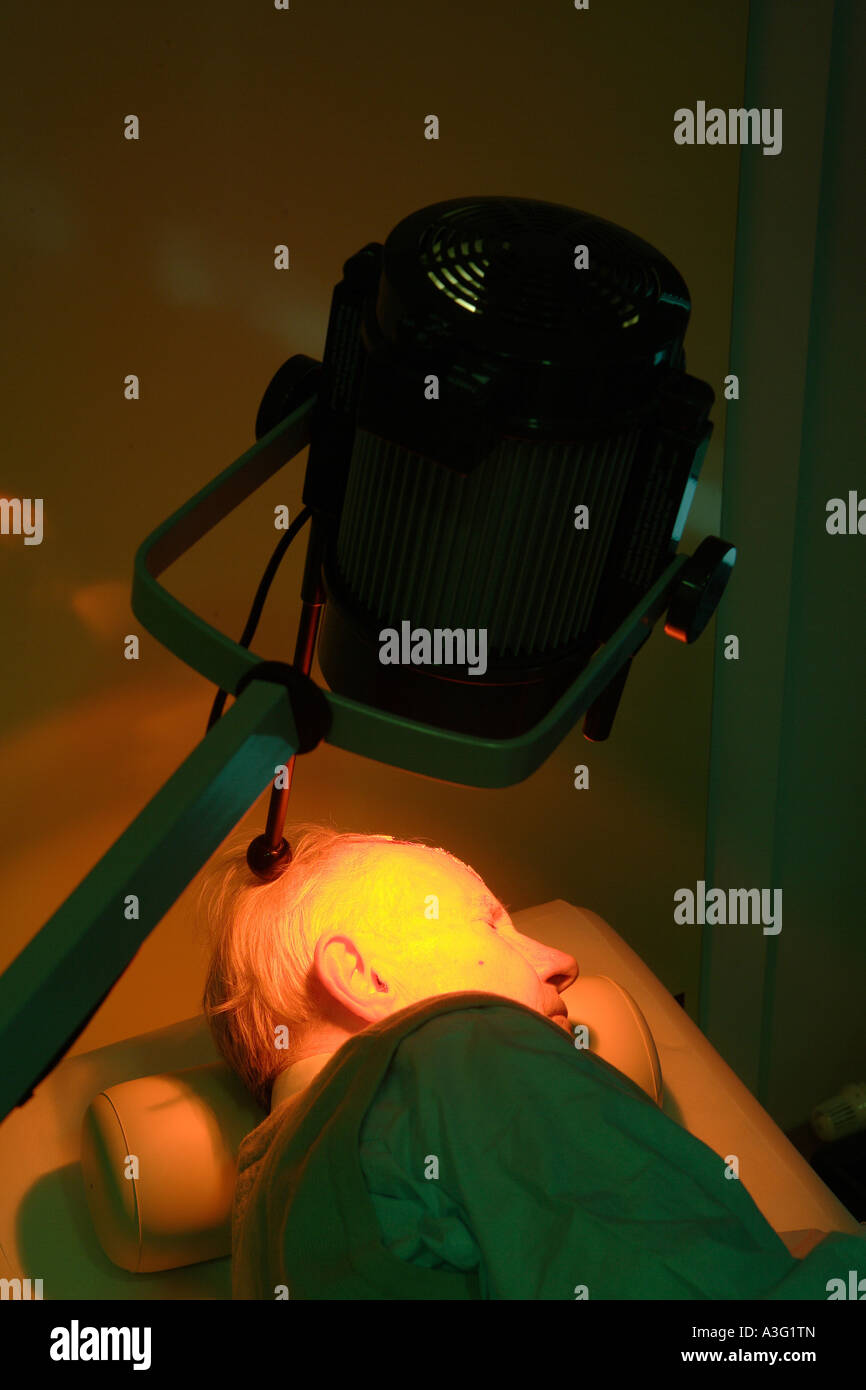 Photo dynamic skin cancer therapy Stock Photo - Alamy