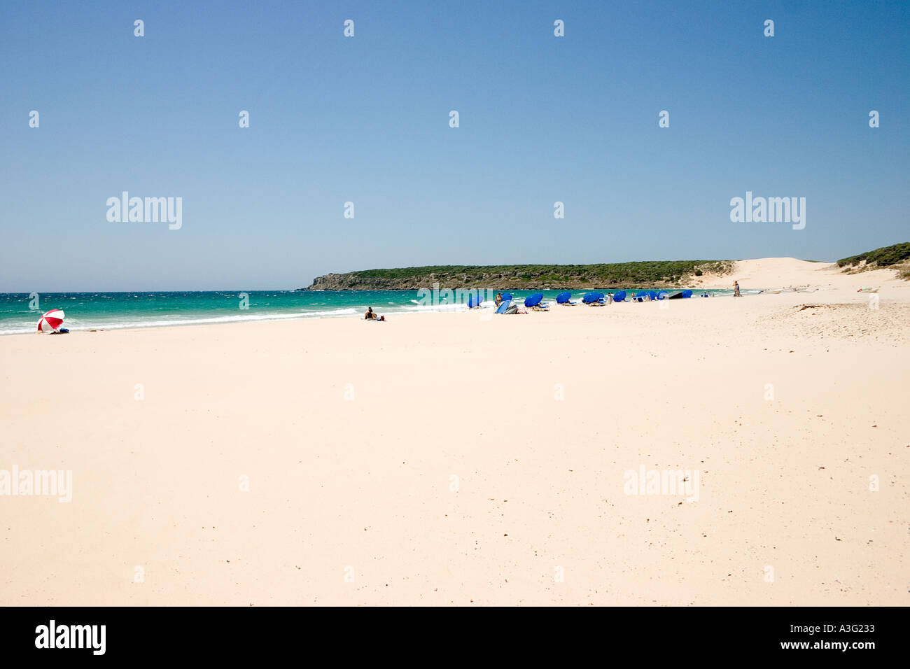 Beach at Bolonia ancient Baelo Claudia Spain Stock Photo - Alamy
