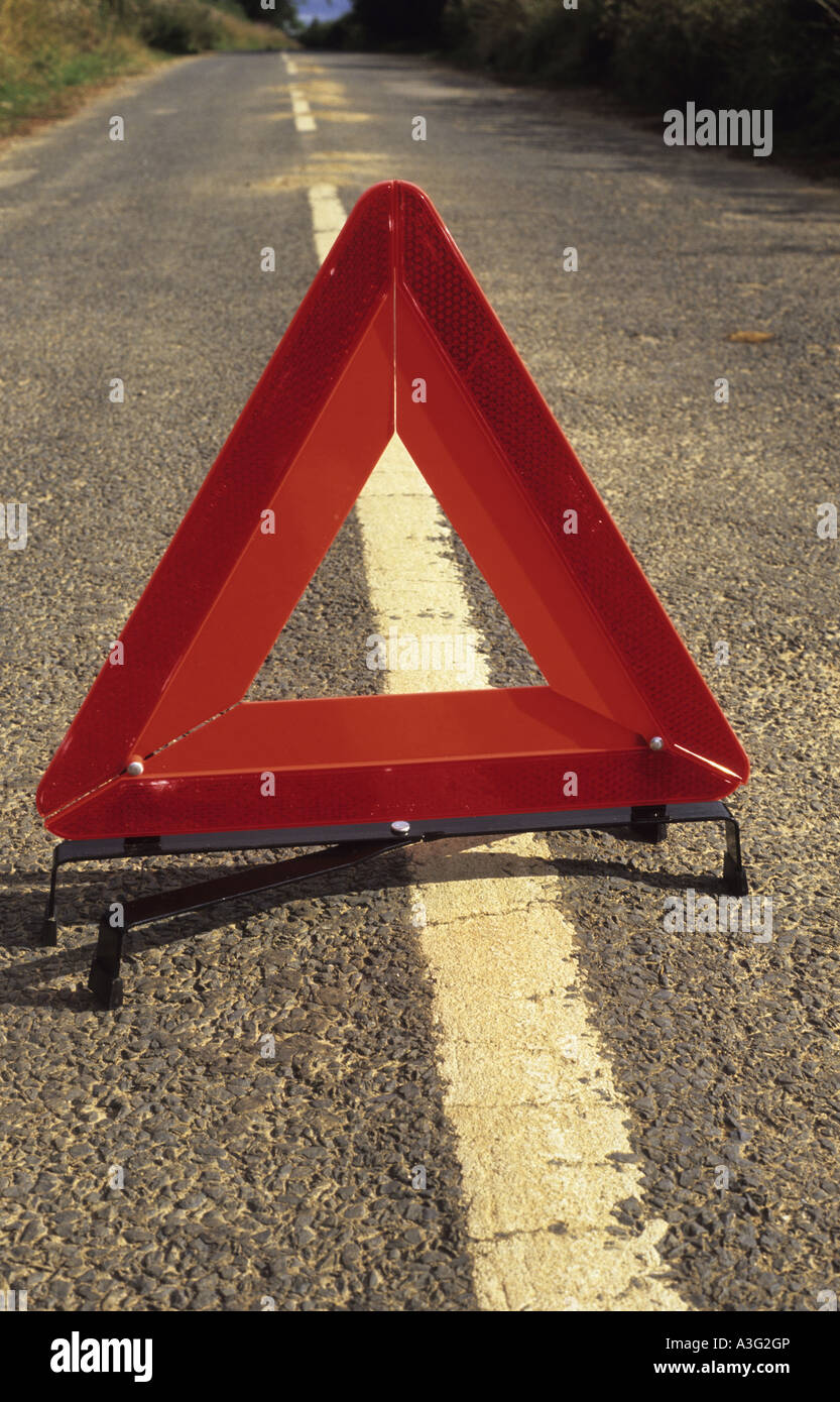 Breakdown warning triangle for lorry hi-res stock photography and ...