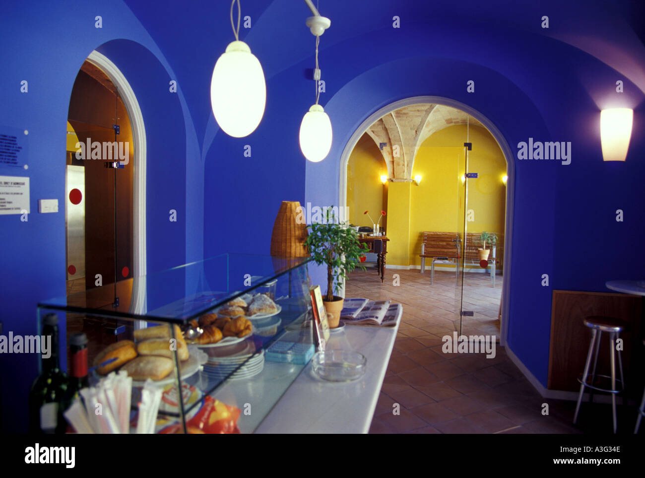 Breakfast counter in hotel Stock Photo - Alamy