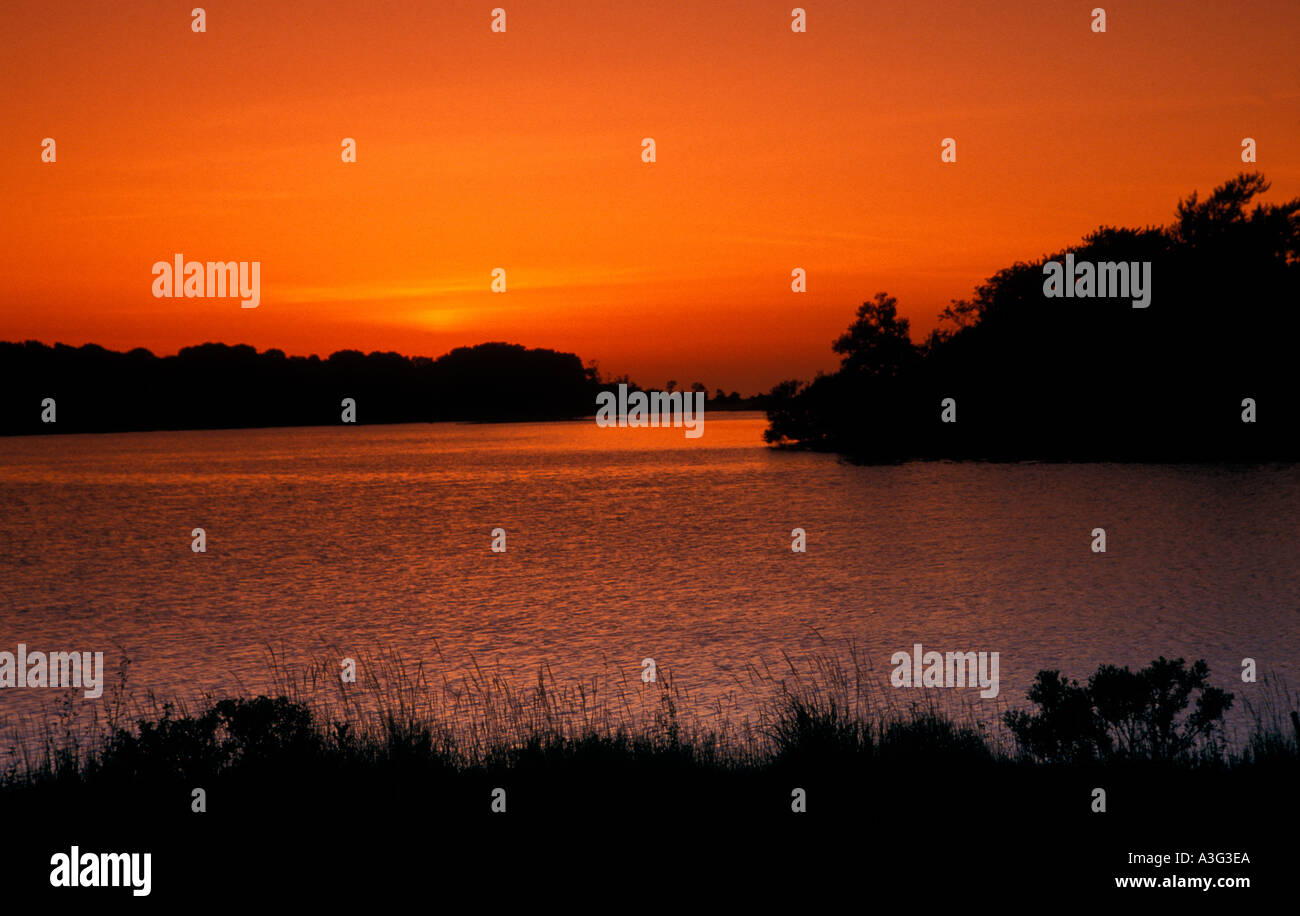 Red Sky Sunset Stock Photo - Alamy