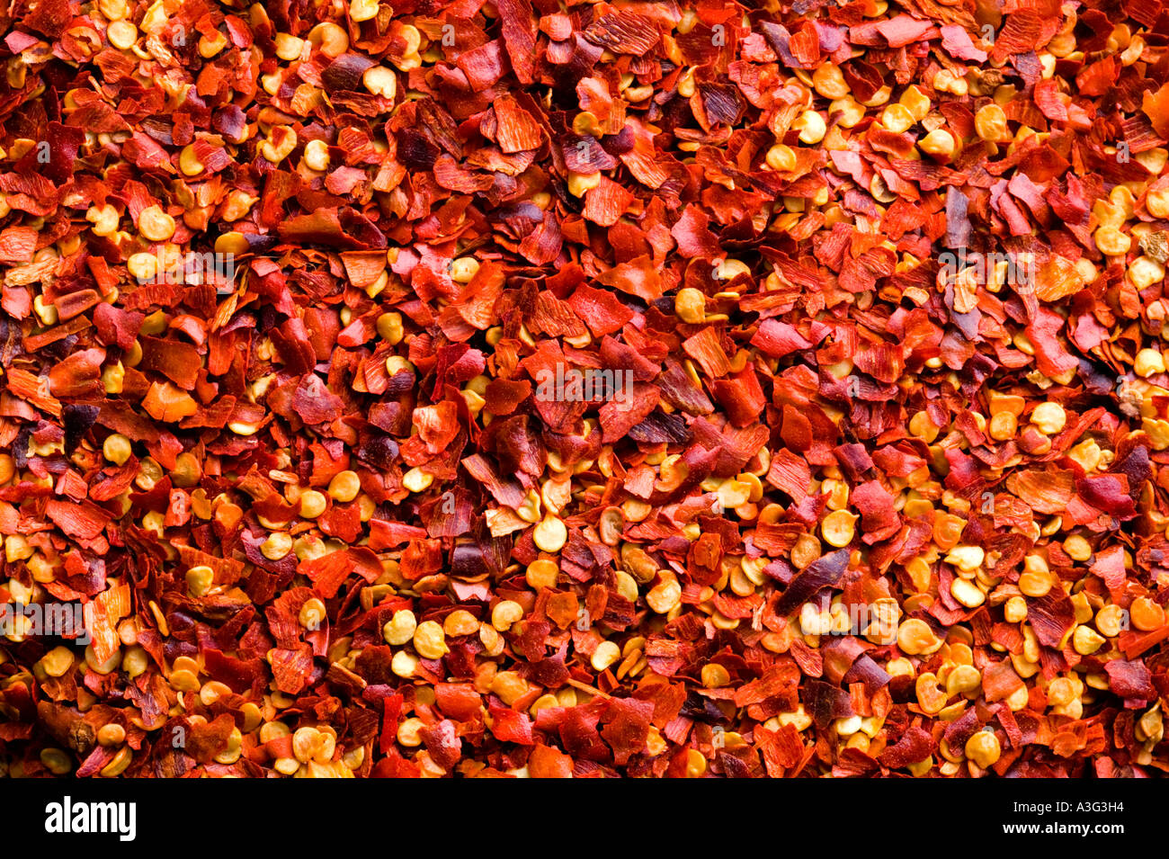 Crushed Red Chile Peppers Stock Photo - Alamy