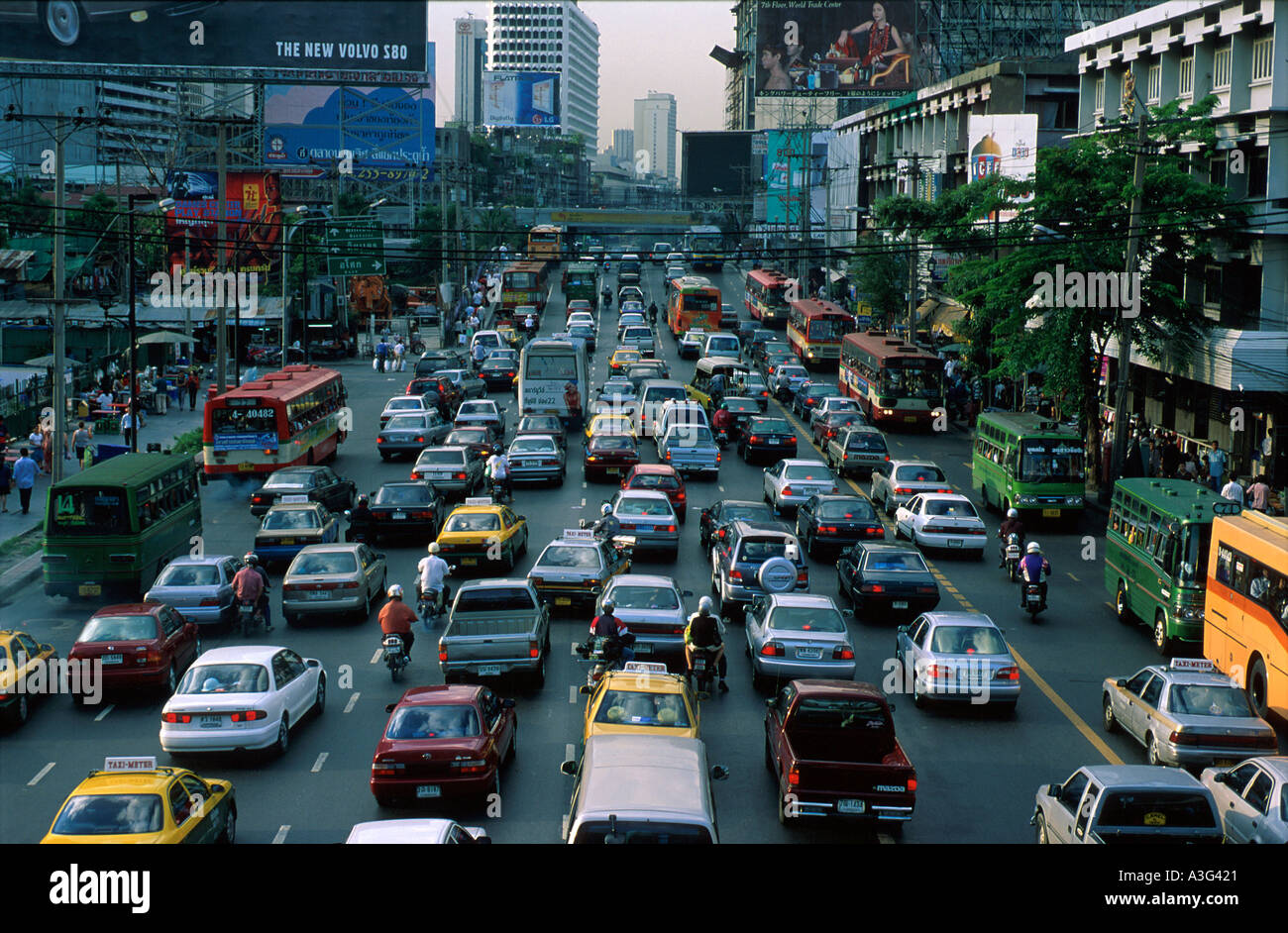 THAILAND Bangkok traffic jam Stock Photo - Alamy