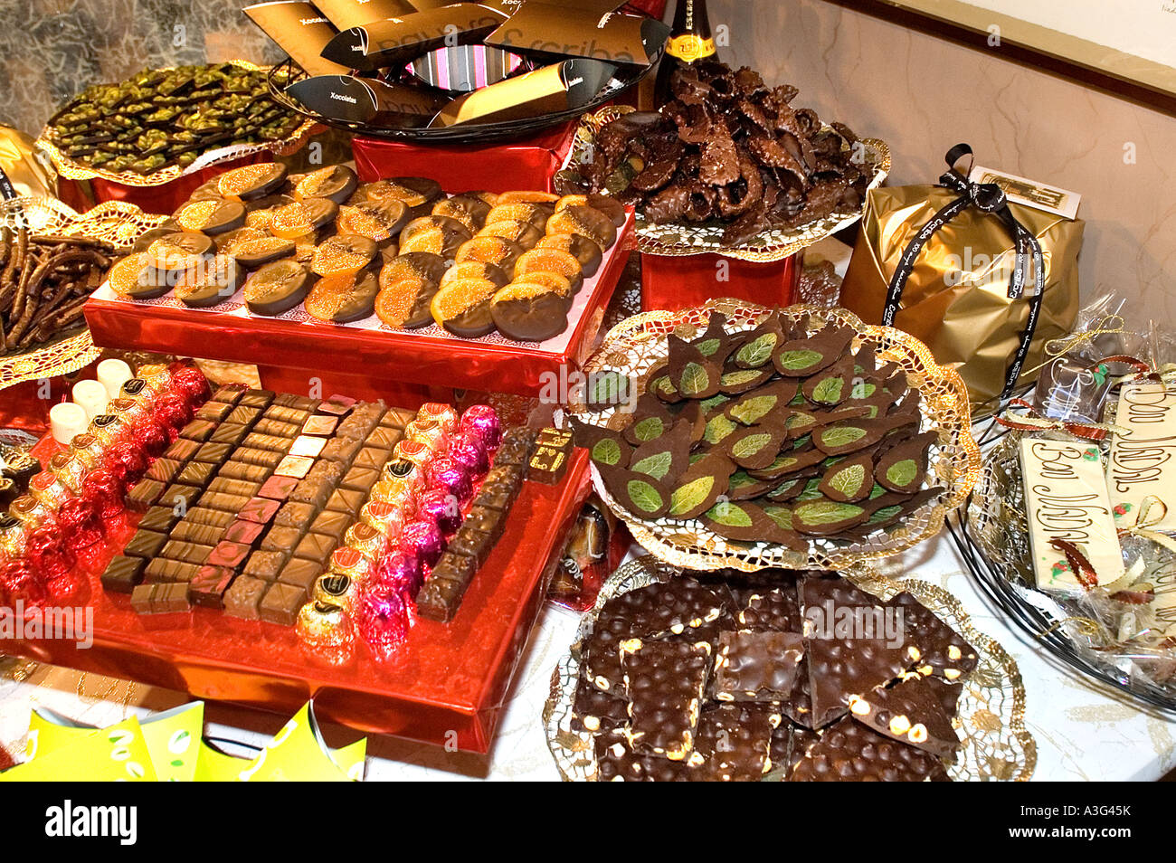 Rambla Chocolate bake bakery Barcelona Spain Spanish Stock Photo - Alamy