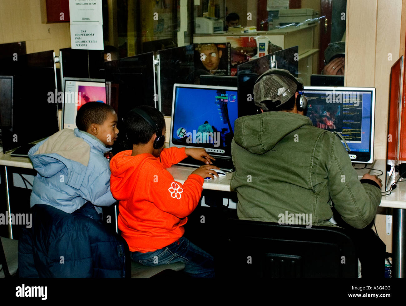 Black Boys interactive computer internet vision game games knowledge ...