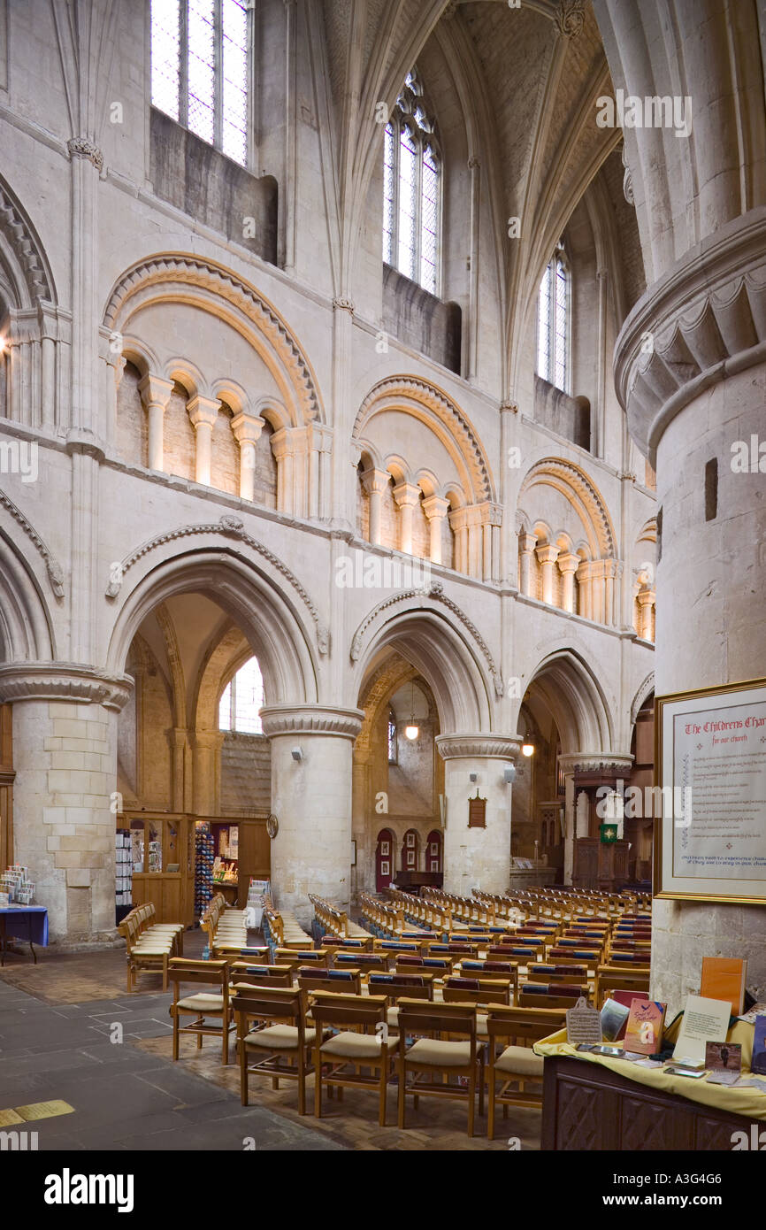Interior of Malmesbury Abbey, Wiltshire Stock Photo - Alamy