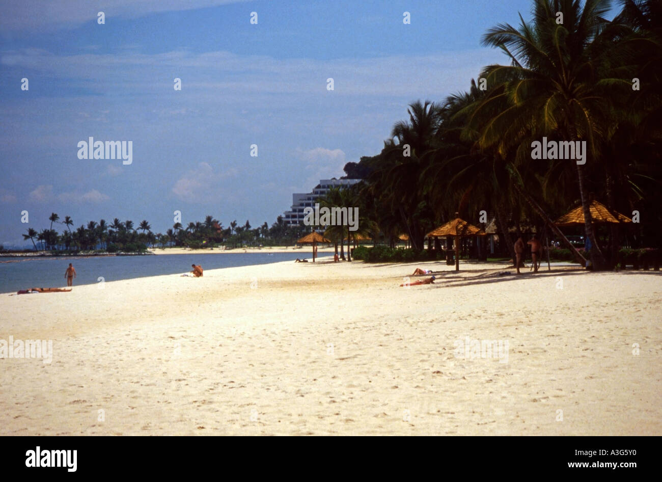 Sentosa Island Beach Stock Photo - Alamy