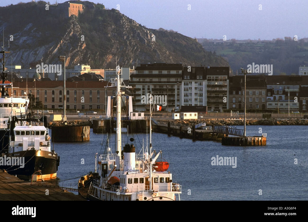 france normandy manche cherbourg harbour david martyn hughes Stock ...
