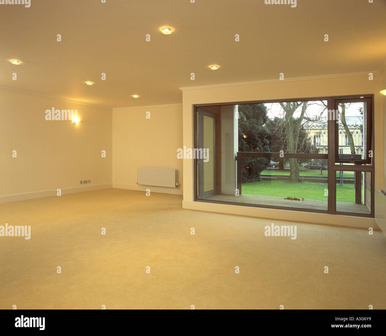 Interior, new empty apartment living room Stock Photo - Alamy