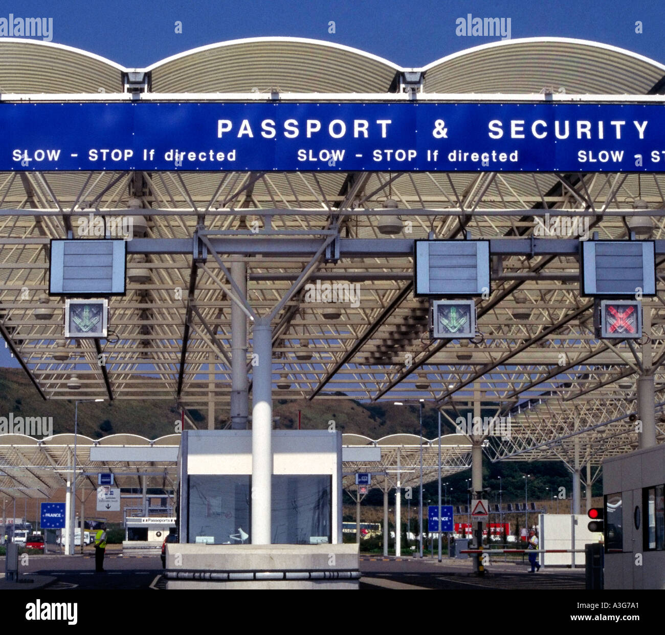 france eurotunnel folkestone kent check in terminal Stock Photo - Alamy