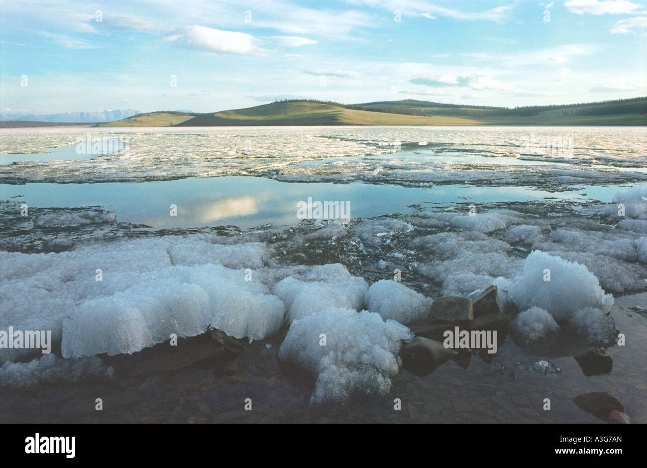 Khuvsgul Lake at sunrise. North Mongolia Stock Photo - Alamy