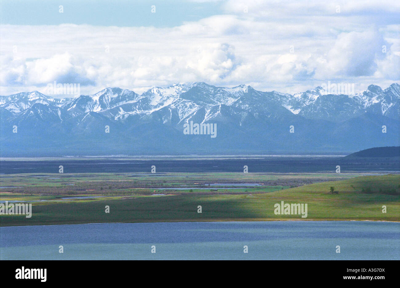 Shishkhid (Shishhid) Gol River (Malyi Yenisei). Tsagan Mort Nuur Lake ...