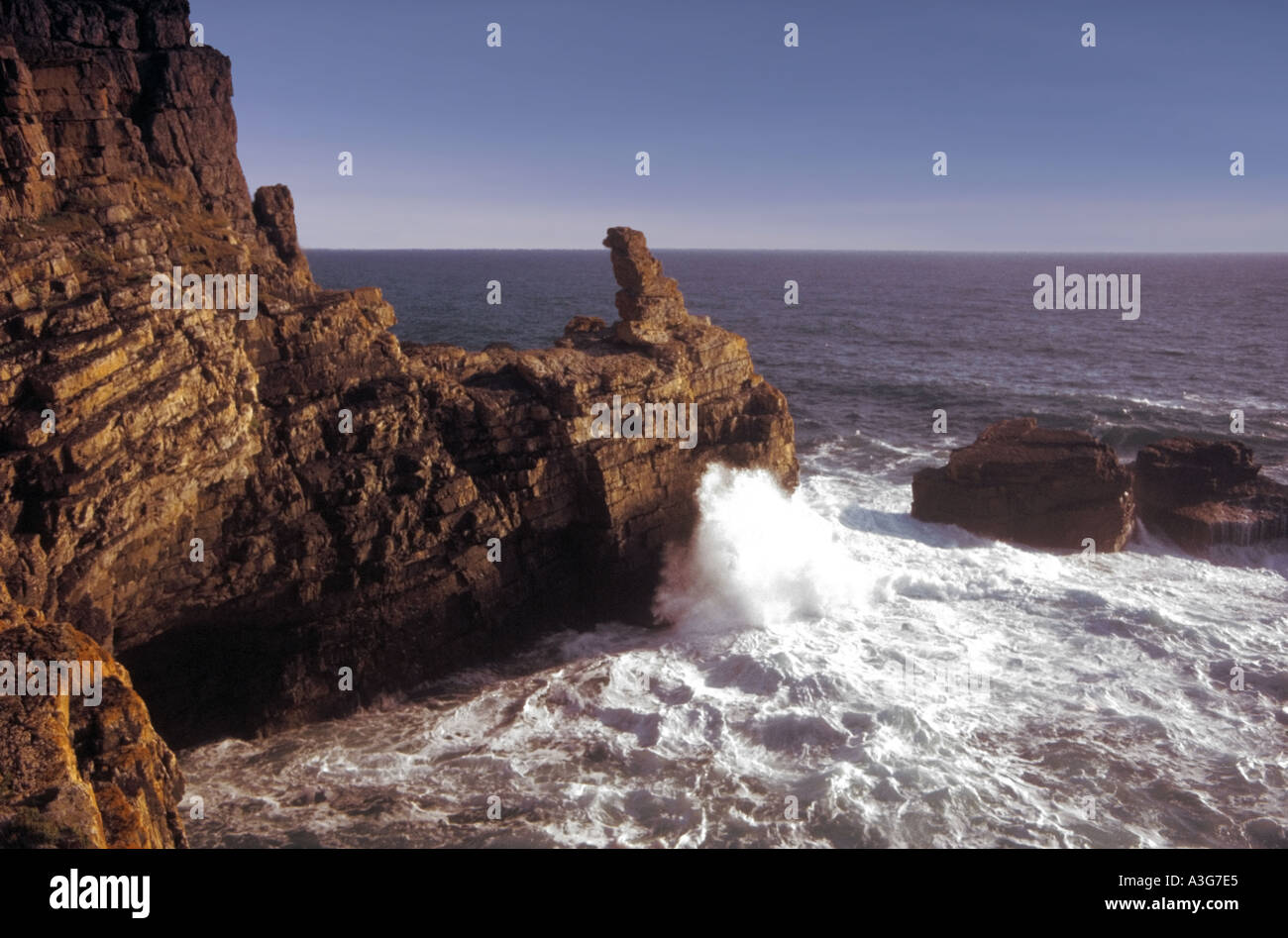 france brittany finistere crozon peninsula pointe de dinan Stock Photo ...