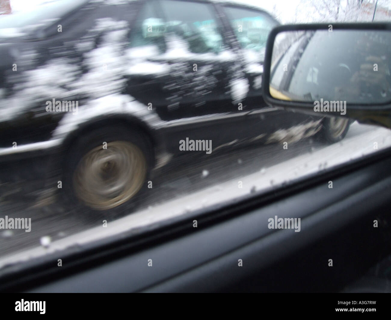 cars driving in heavy snow in sweden Stock Photo - Alamy