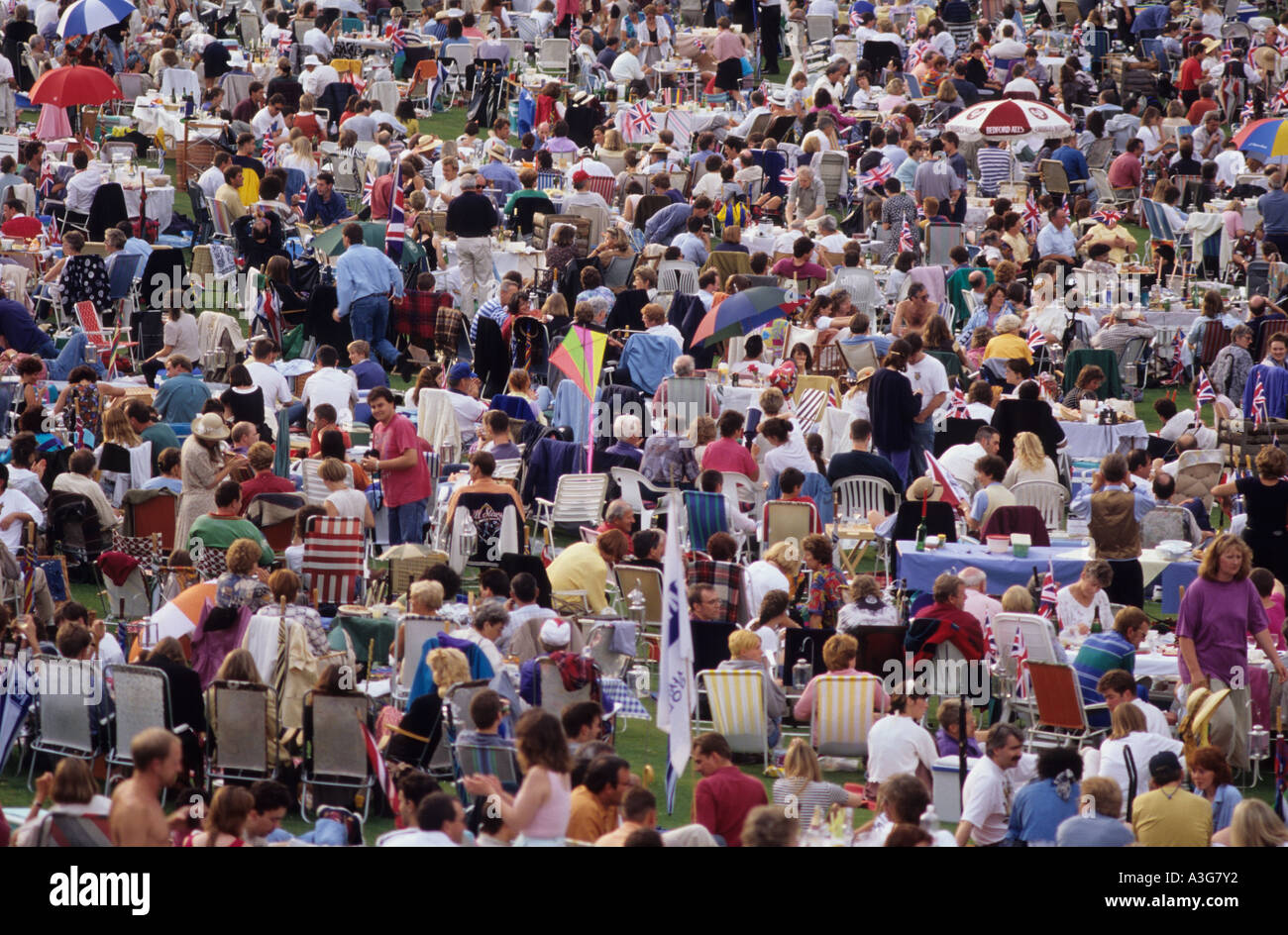 Crowd at open air clasical concert Stock Photo - Alamy