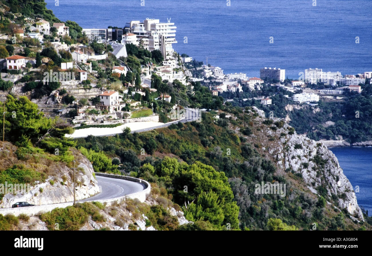 france french riviera corniches riviera Stock Photo - Alamy