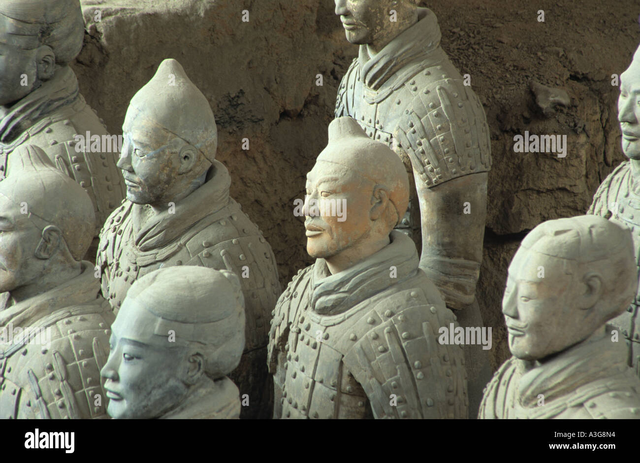 Terracotta Warriors in Emperor Qin Shihuangdis Tomb, Xian Shaanxi China ...