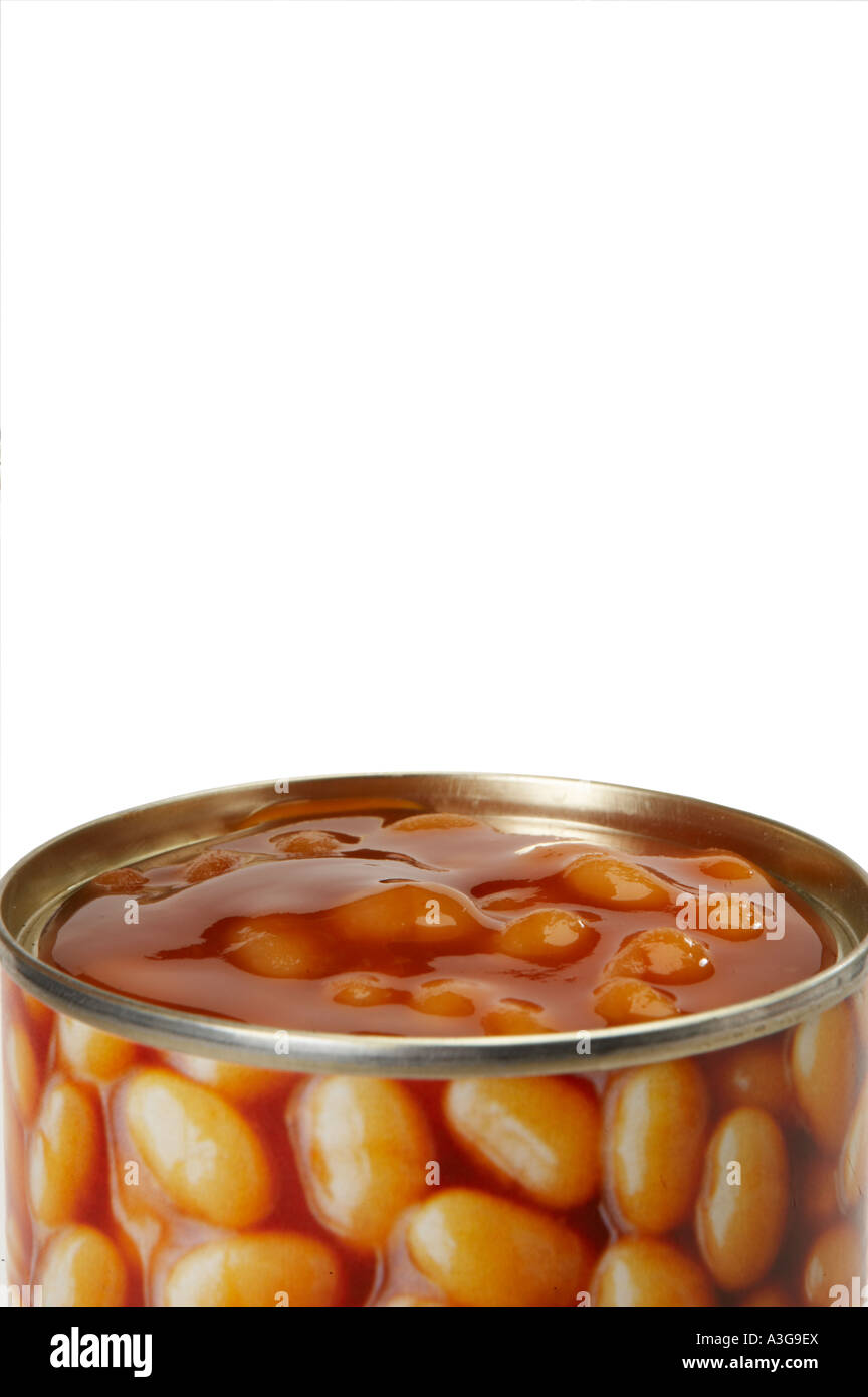 Open tin of baked beans hi-res stock photography and images - Alamy