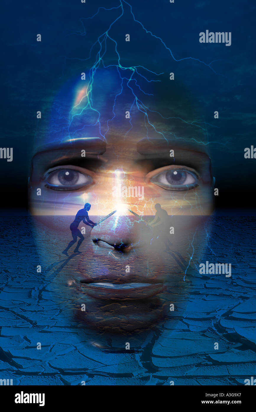 Good and evil personality hi-res stock photography and images - Alamy