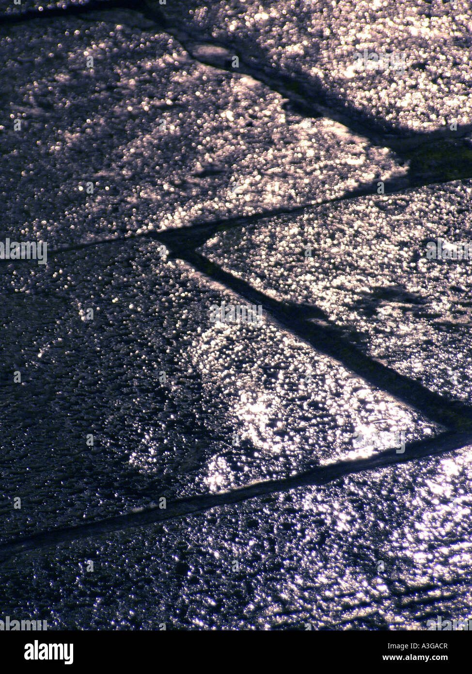 wet pavement at night Stock Photo - Alamy