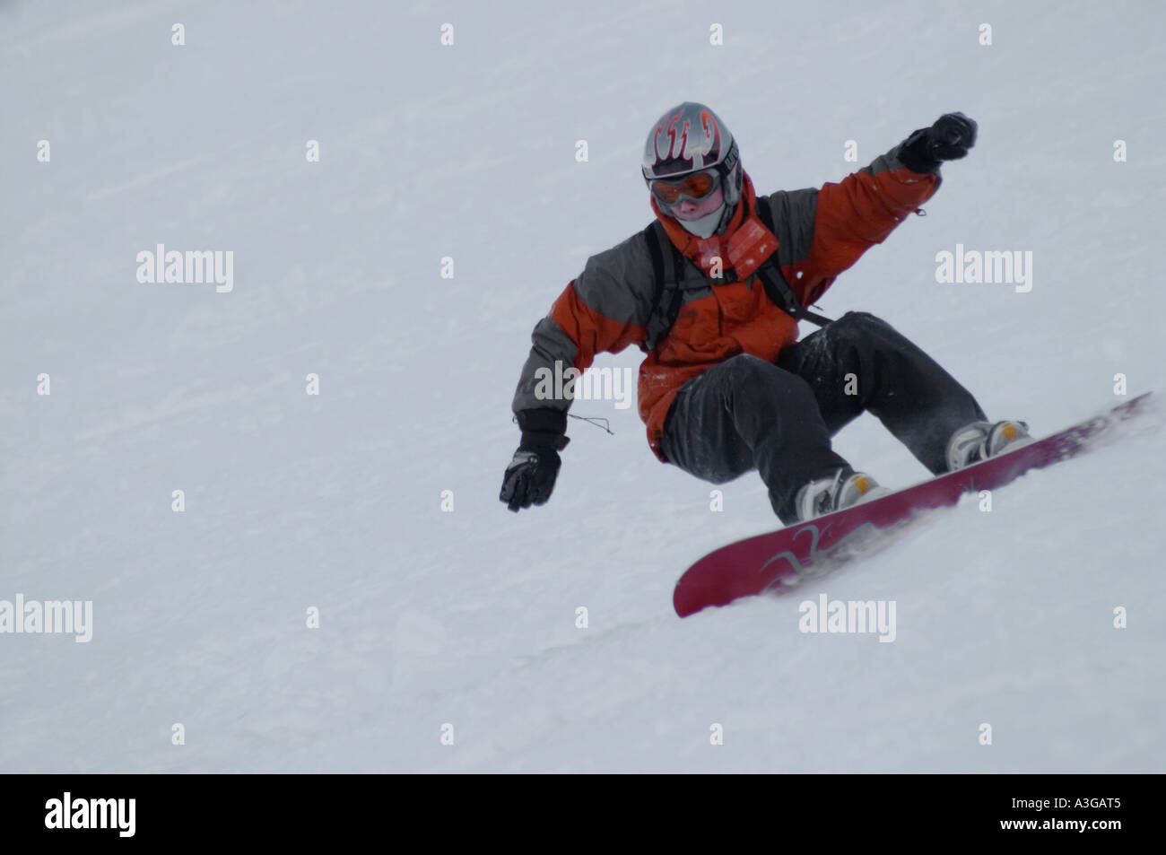 Snowboard on ride Stock Photo - Alamy