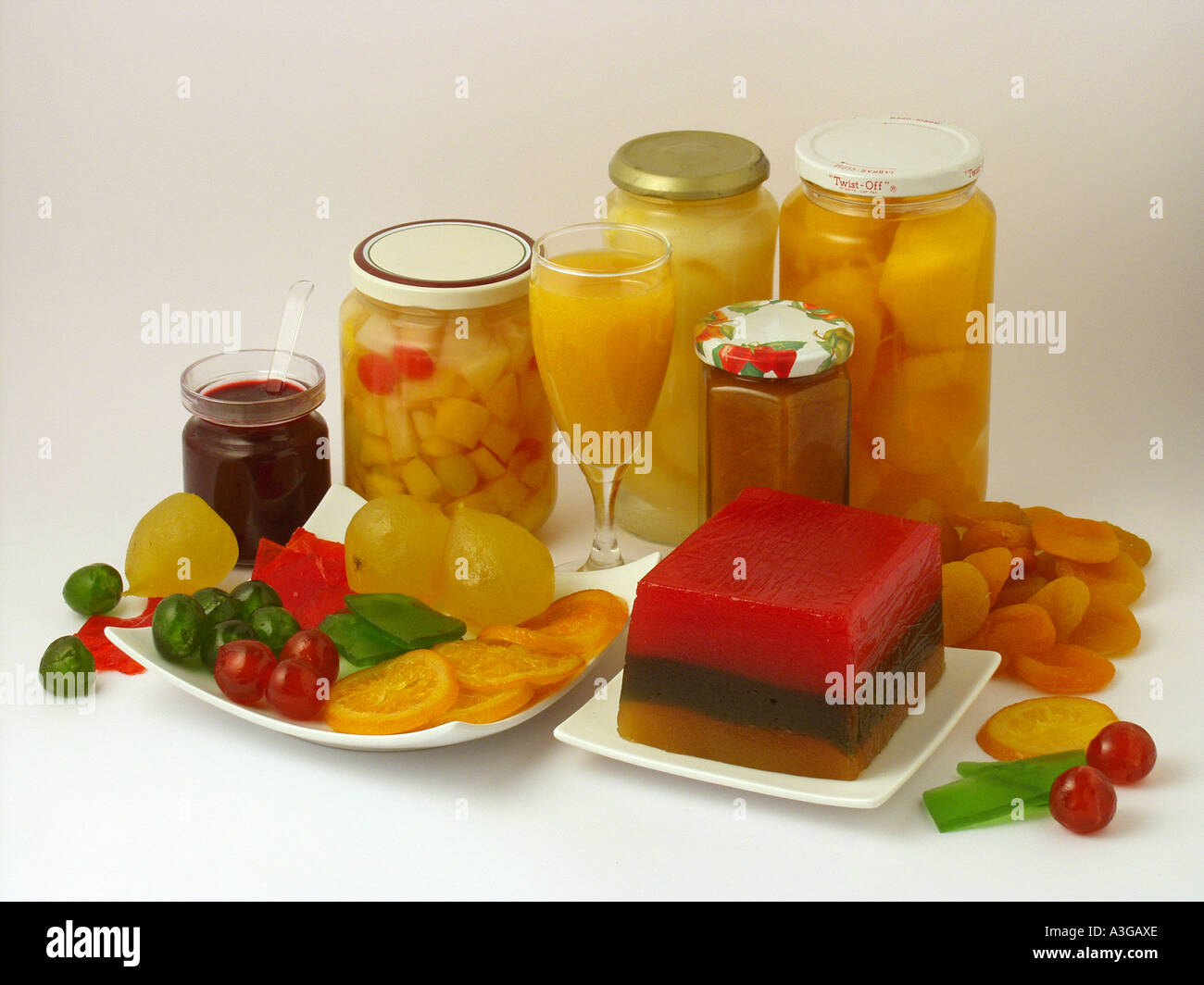 Candied fruit jars hi-res stock photography and images - Alamy