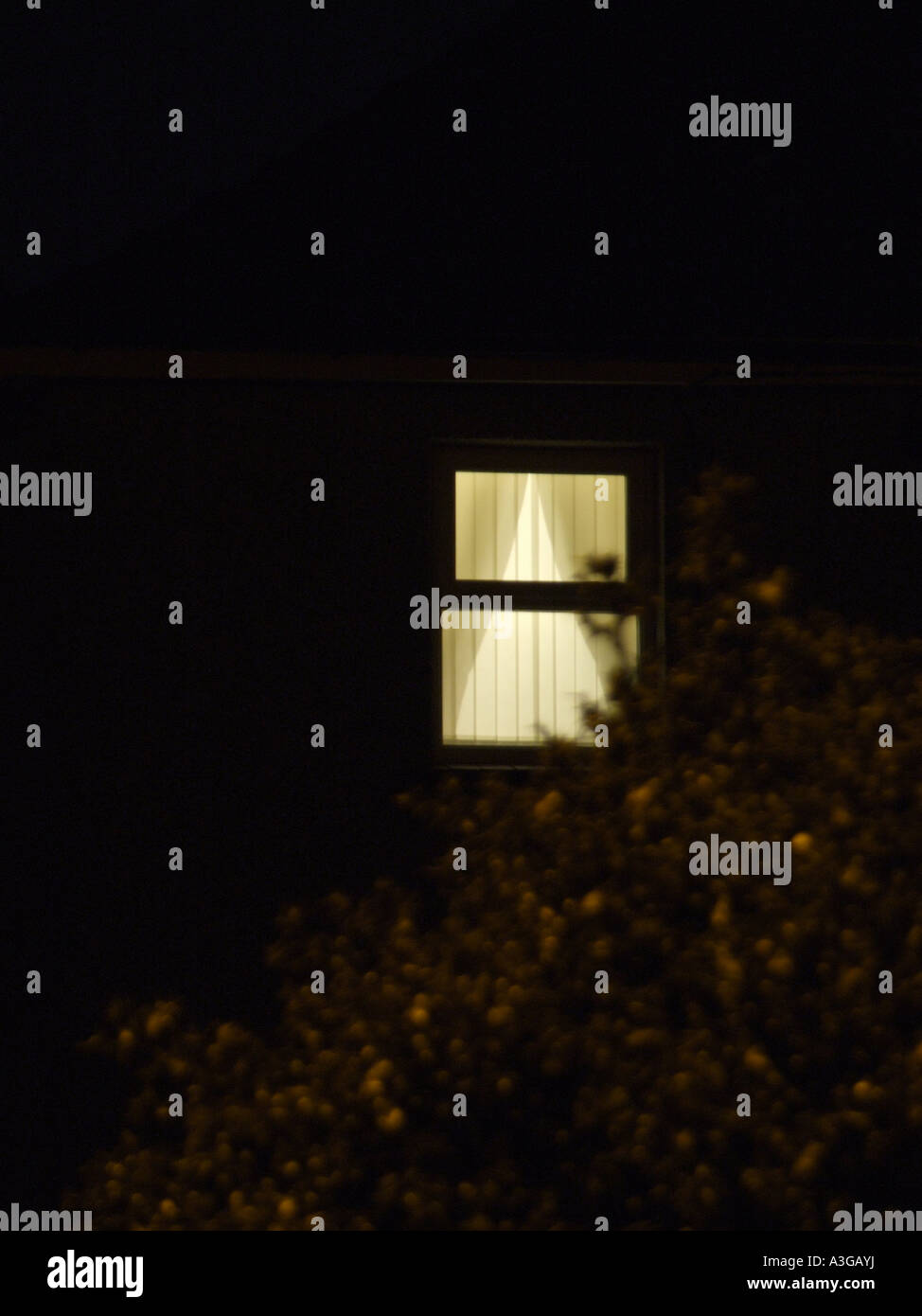 lonely window at night Stock Photo - Alamy