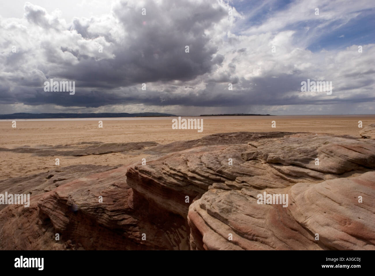 red rocks approaching storm Stock Photo - Alamy