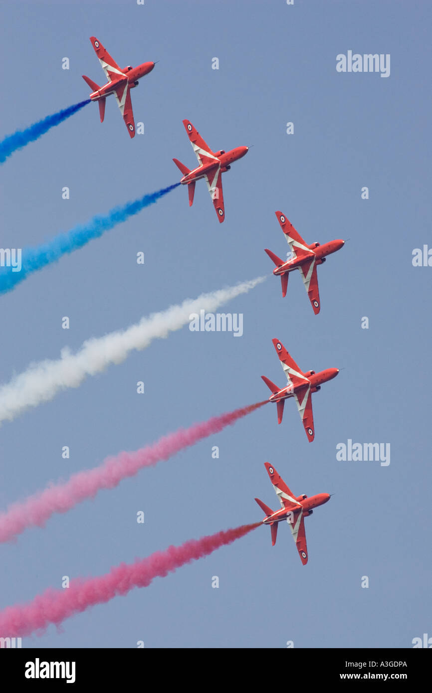 RAF Red Arrows aerobatic team Stock Photo - Alamy