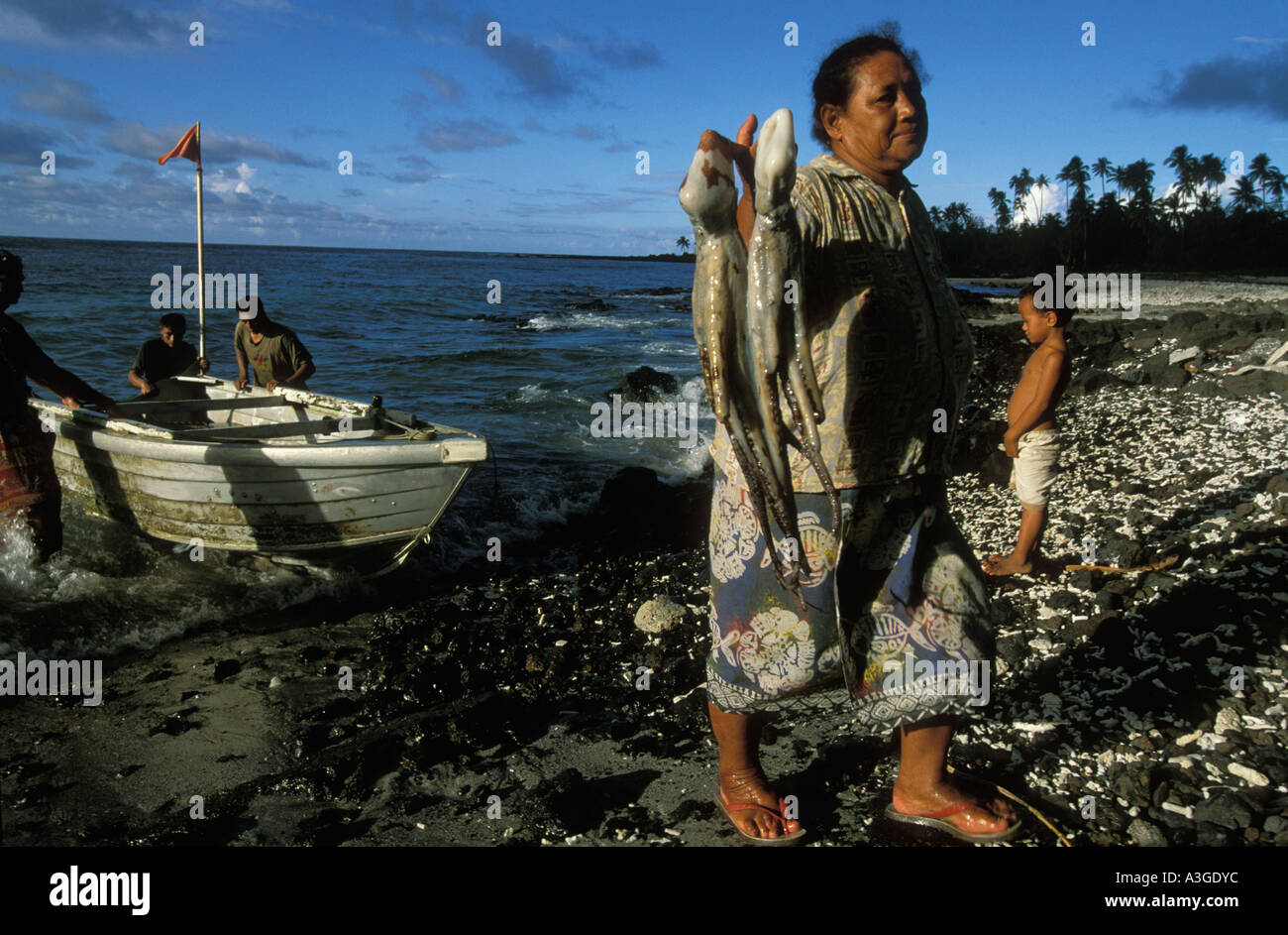 Polynesian woman western samoa south hi-res stock photography and ...
