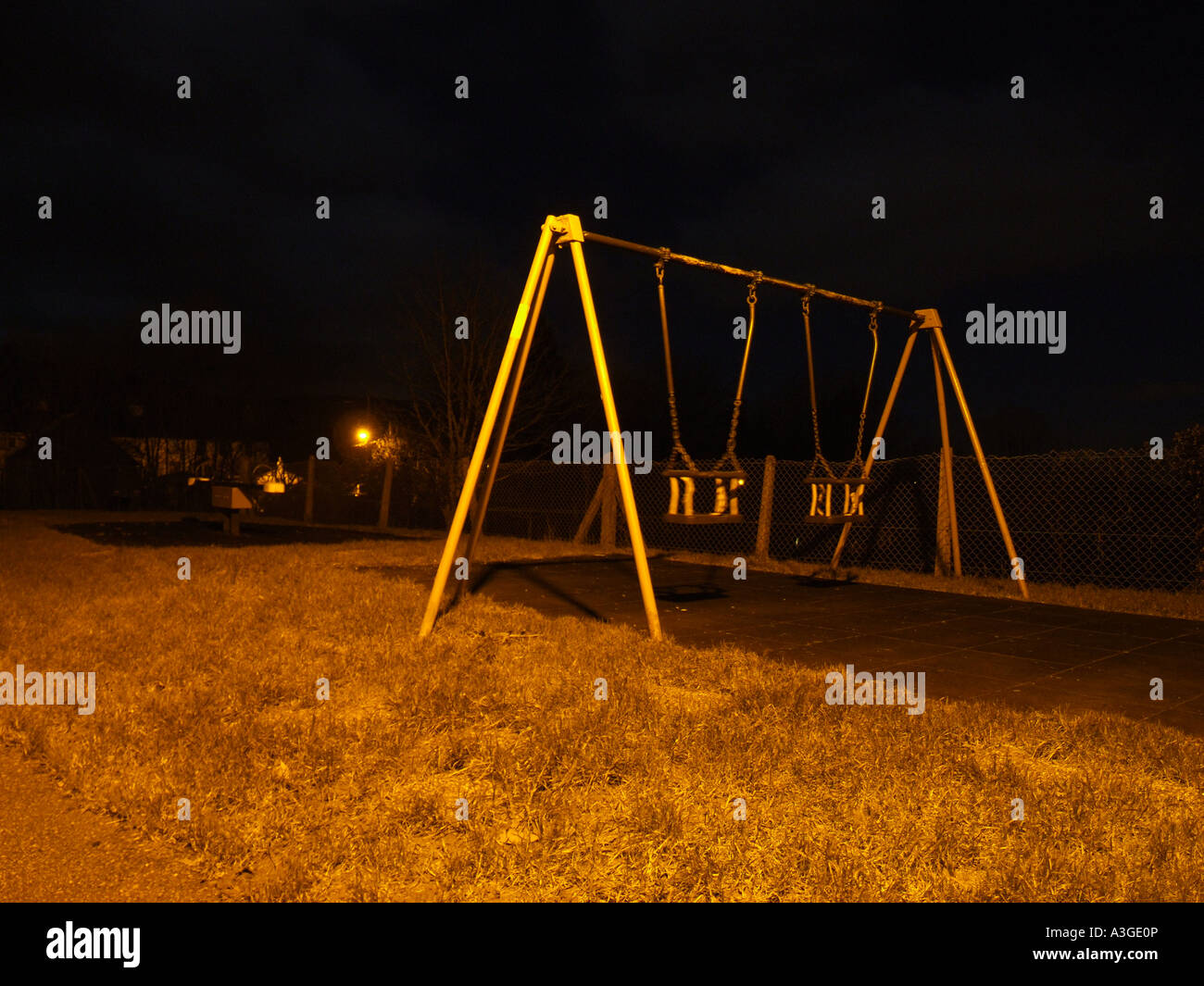 play ground at night Stock Photo - Alamy