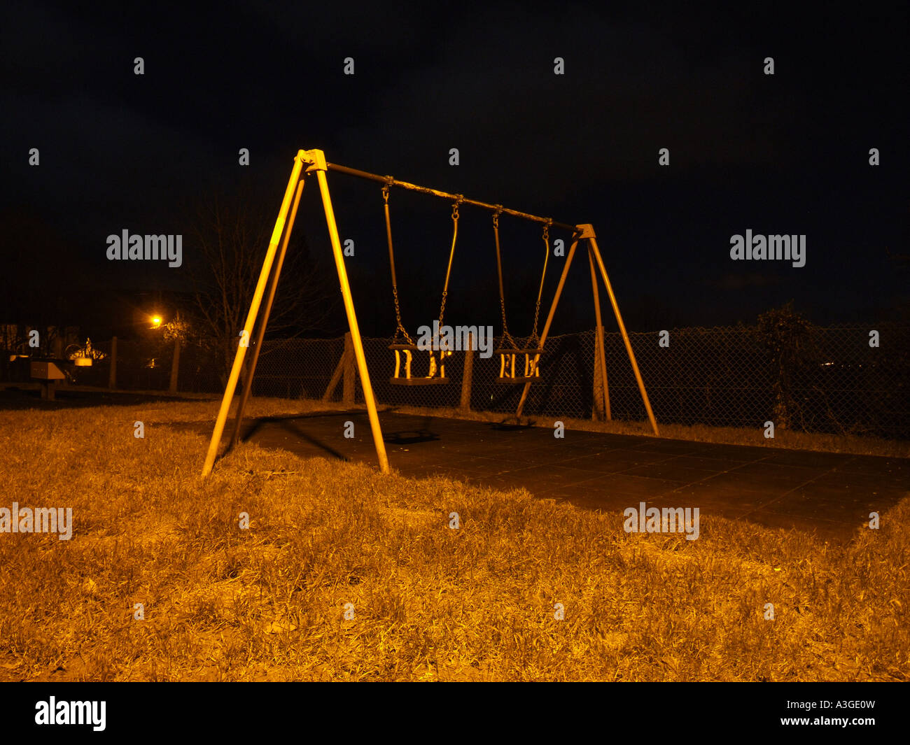 play ground at night Stock Photo - Alamy