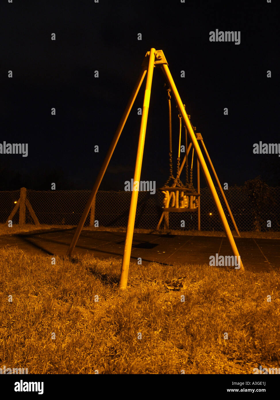 play ground at night Stock Photo - Alamy