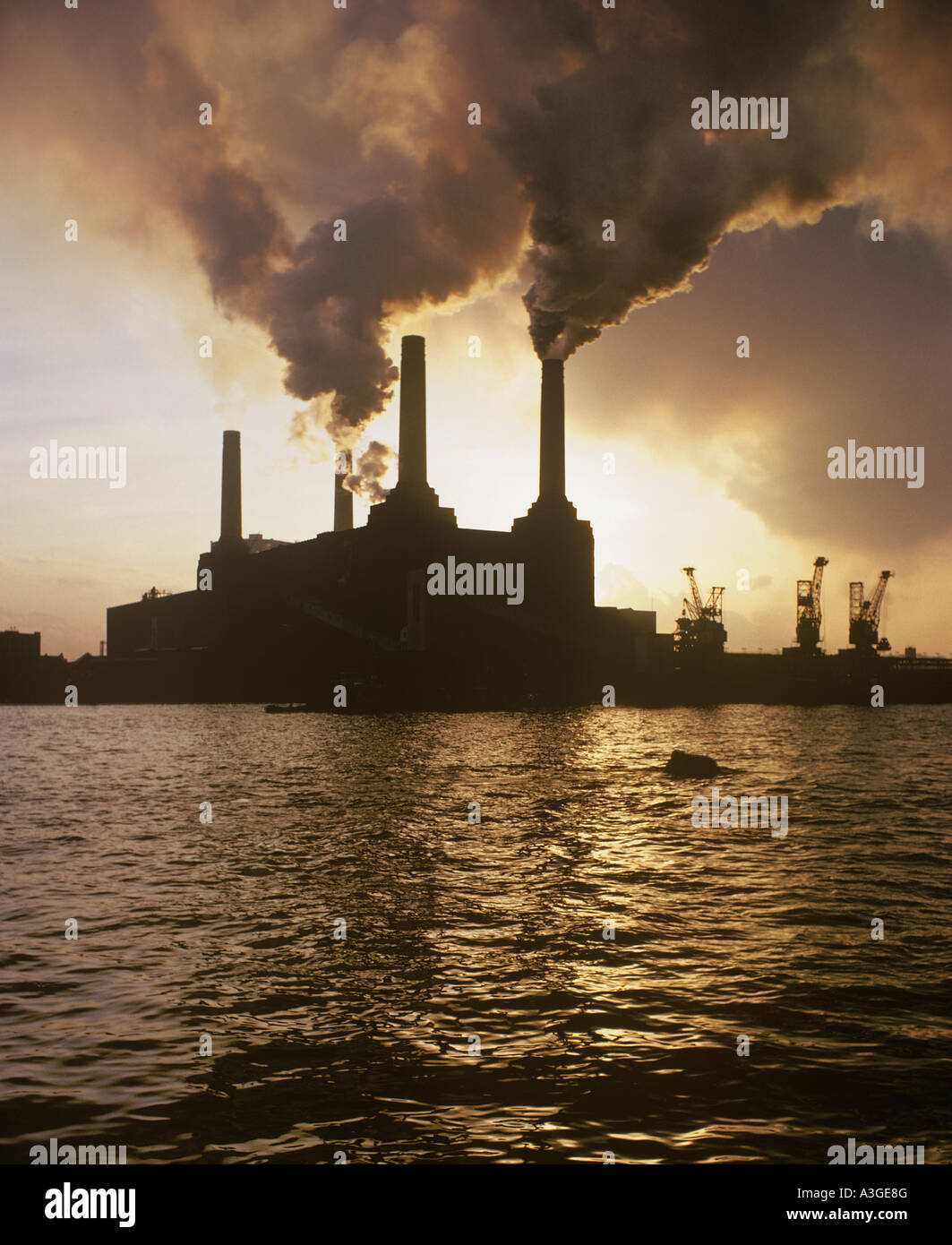 Battersea Power Station working in 1969 Coal was delivered up The ...