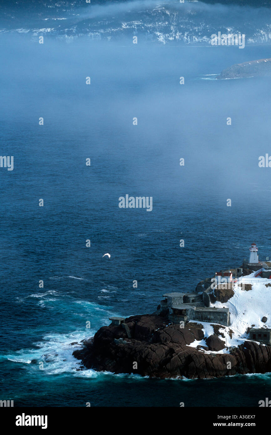 Fort Amherst Lighthouse St John s harbour Newfoundland Stock Photo - Alamy