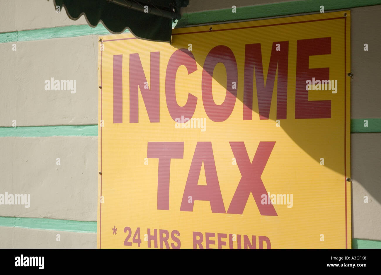 accountant sign in little Havana Miami Florida Stock Photo - Alamy