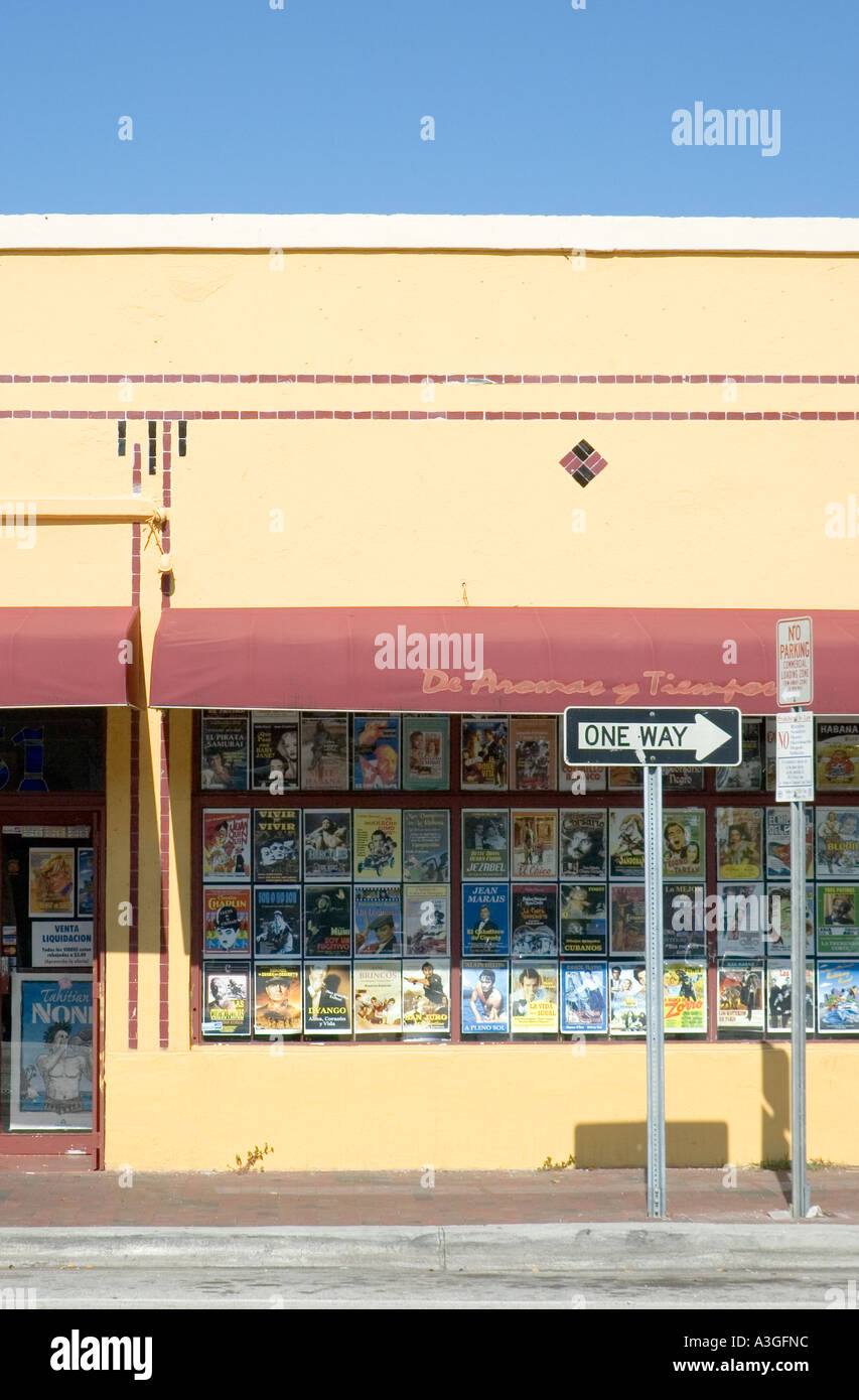 Small business in Little Havana Miami Florida Stock Photo - Alamy