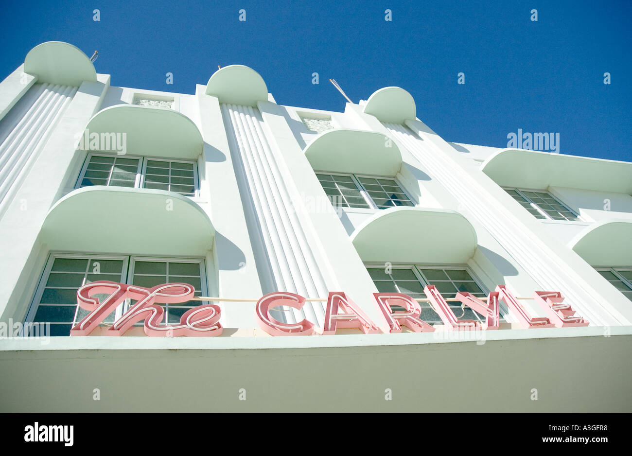 Art deco architecture in Miami Beach Florida USA Stock Photo - Alamy