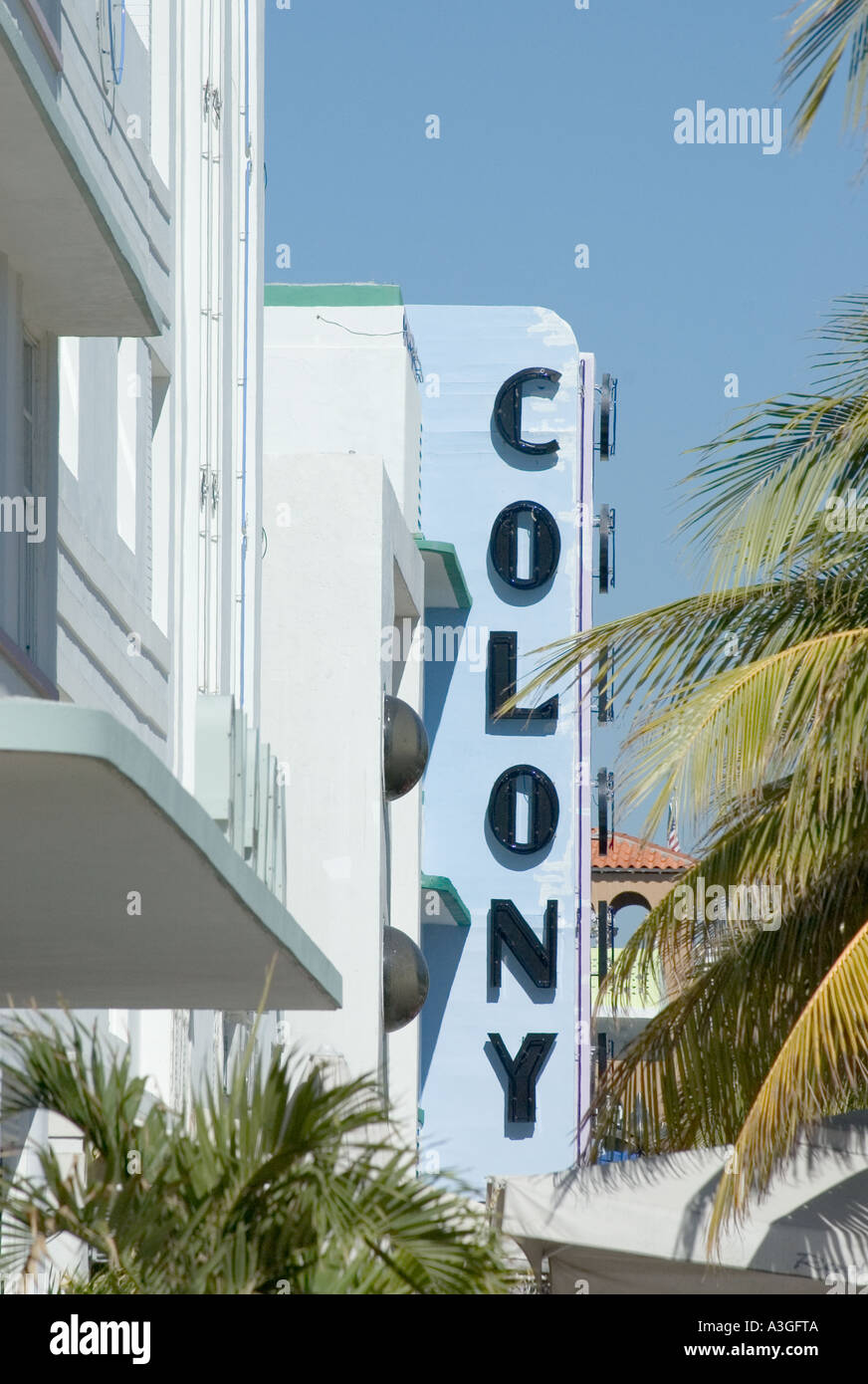 Art deco architecture in Miami Beach Florida USA Stock Photo - Alamy