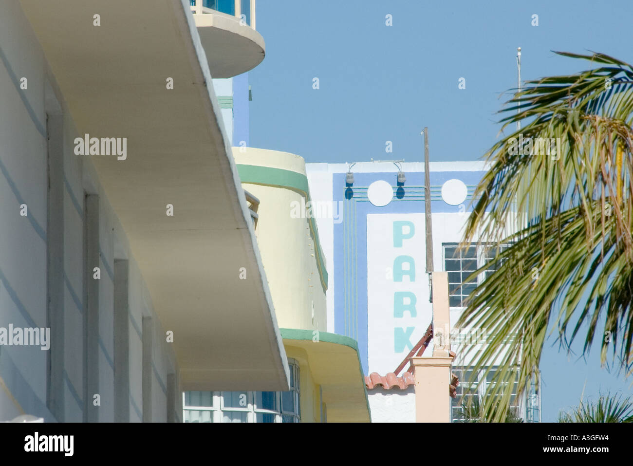 Art deco architecture in Miami Beach Florida USA Stock Photo - Alamy