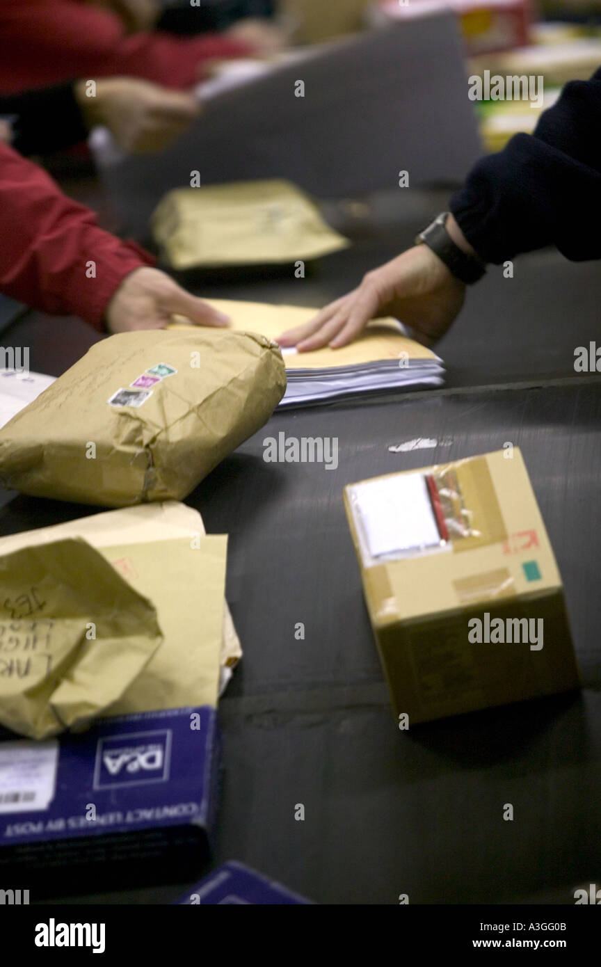 Post Office sorting centre Stock Photo - Alamy