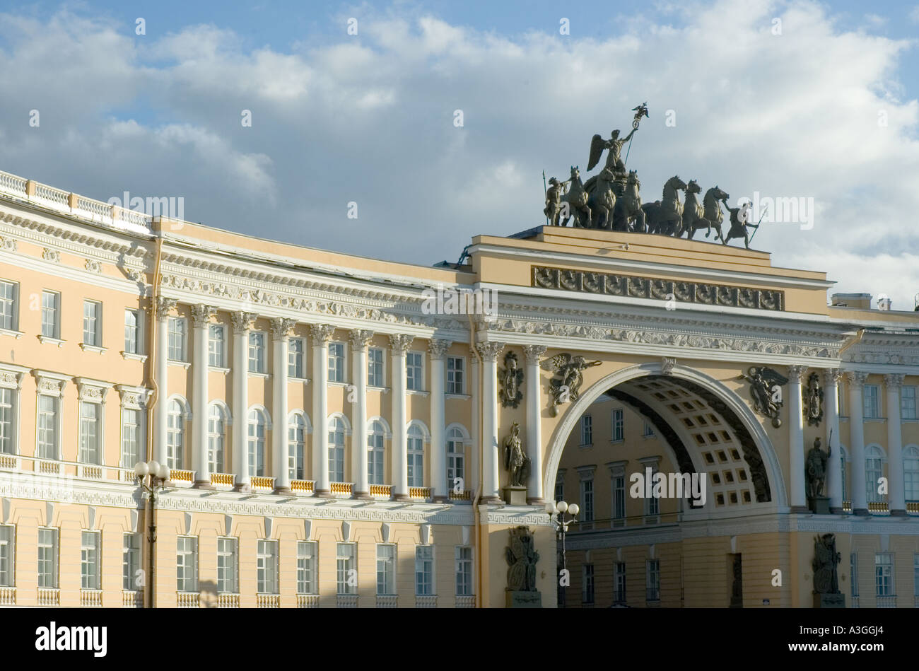 general staff building in palace square saint petersburg russia Stock ...