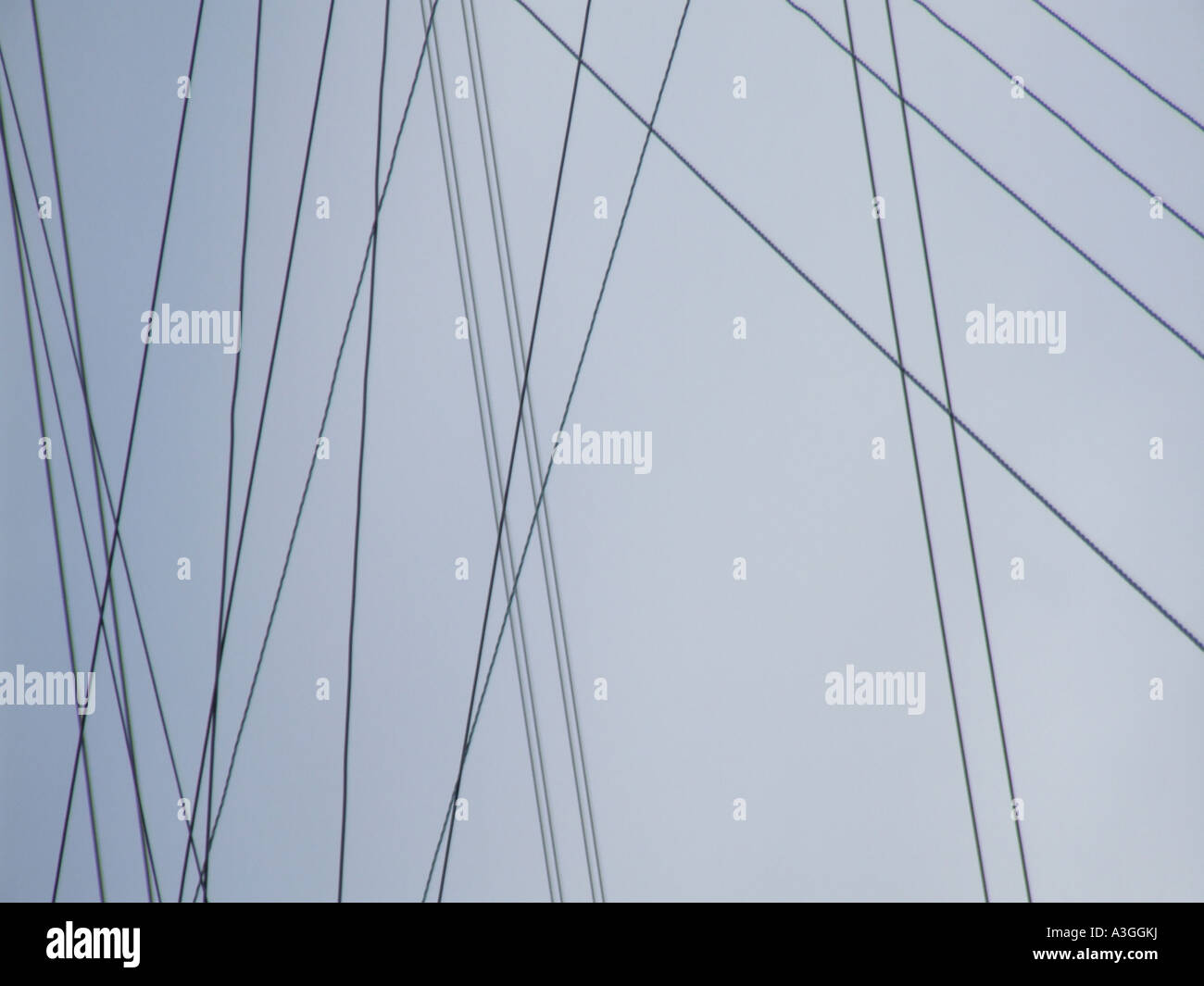 electricity power and phone lines Stock Photo - Alamy