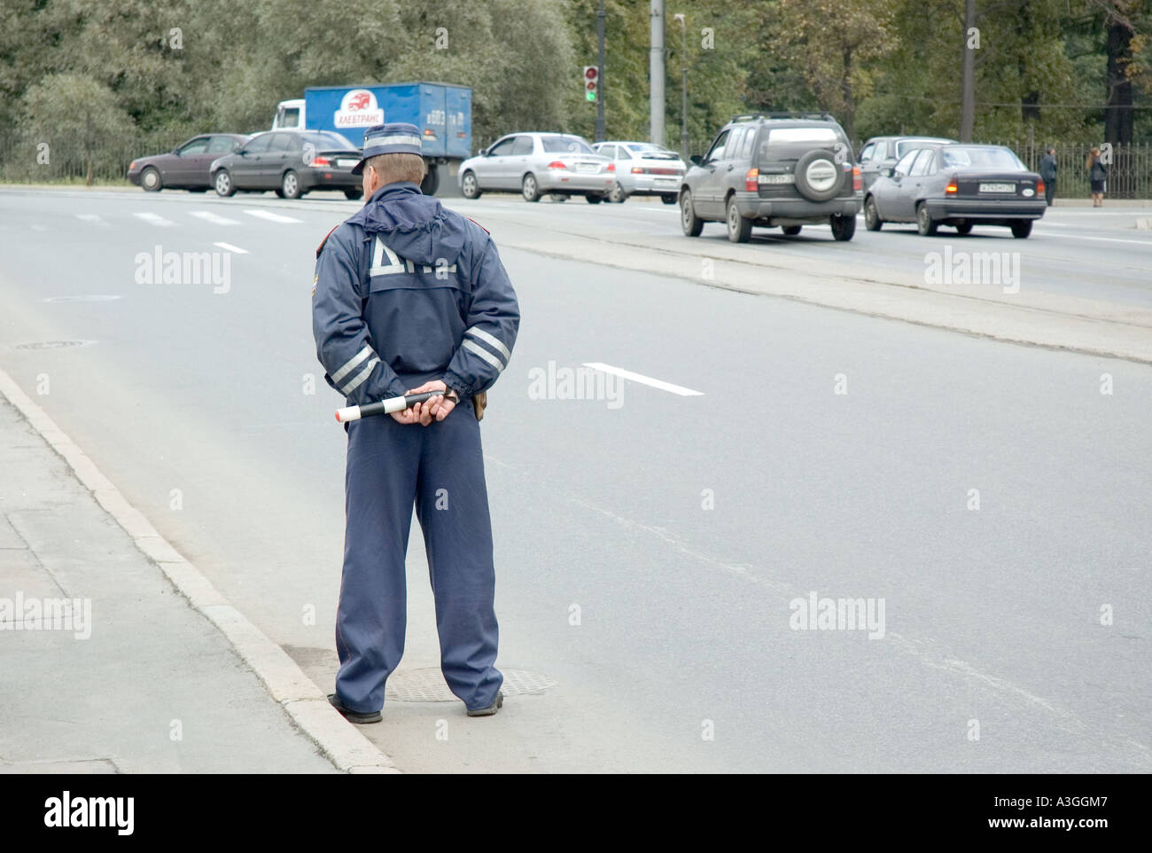 A traffic police officer in Saint Petersburg Russia Stock Photo - Alamy
