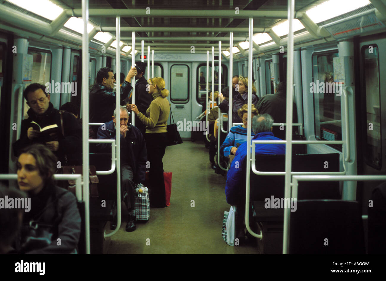 Barcelona Metro system Stock Photo - Alamy