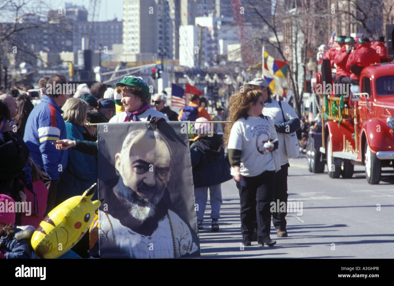 Scene from the Saint Patrick's Day Parade in South Boston Massachusetts ...