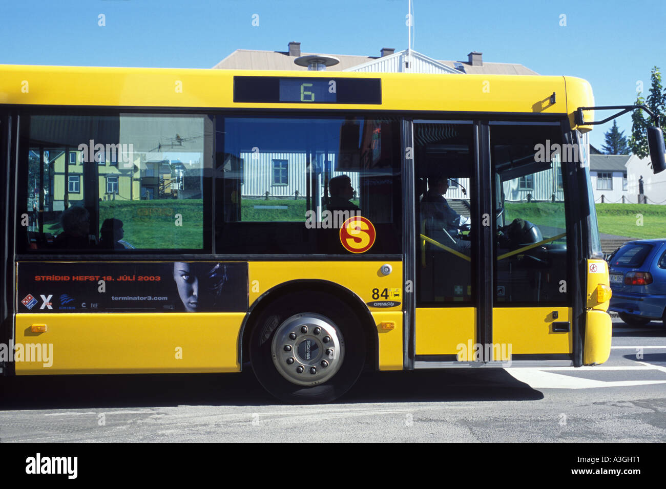 A public transport bus in Reykjavik Iceland Stock Photo - Alamy