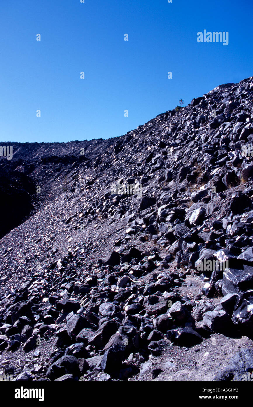 obsidian flow Newberry Volcanic National Monument Oregon USA Stock Photo - Alamy