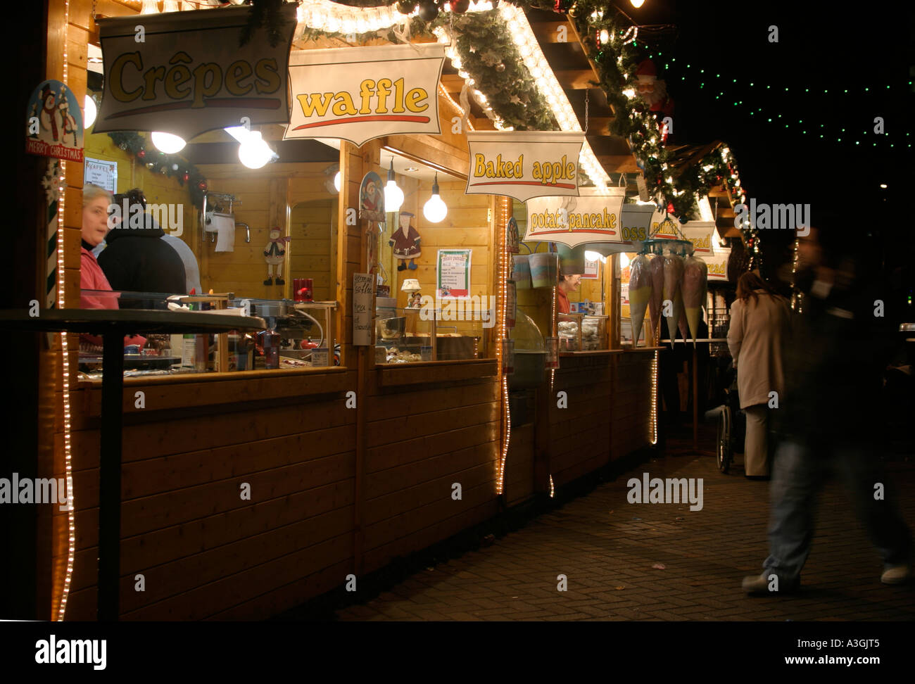 The German Christmas Market in Old Market Square and King Street City ...