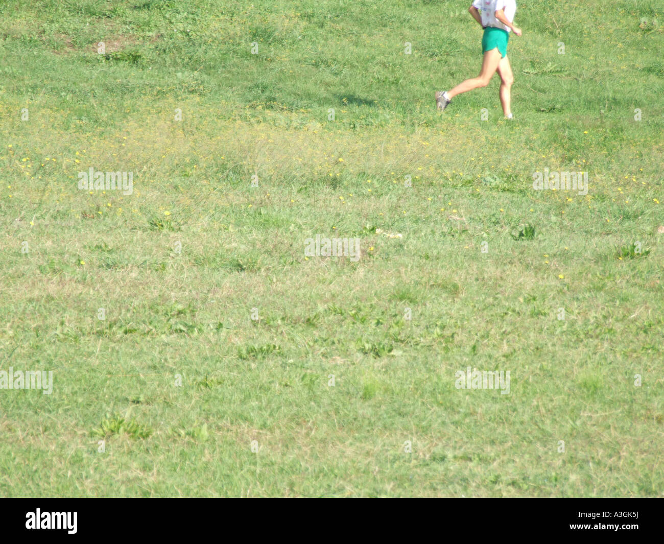 one runner in park Stock Photo - Alamy